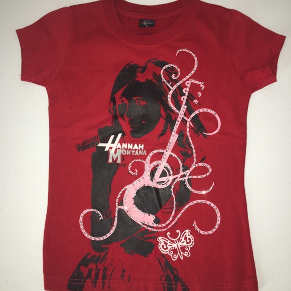 Disney | Shirts & Tops | Euc Hannah Montana Short Sleeves Shirt | Poshmark